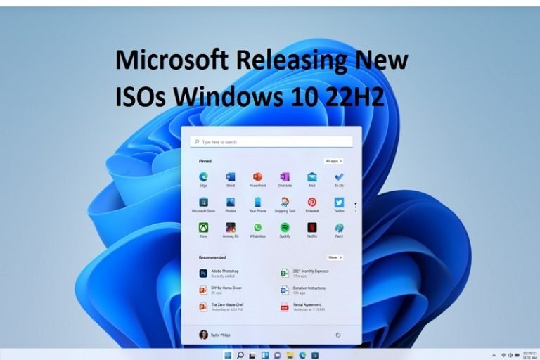 Microsoft Releasing New ISOs For Windows 11 22H2 And Windows 10 22H2
